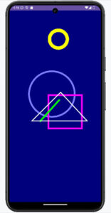 [Android] Canvas Paint で円や矩形を描画する