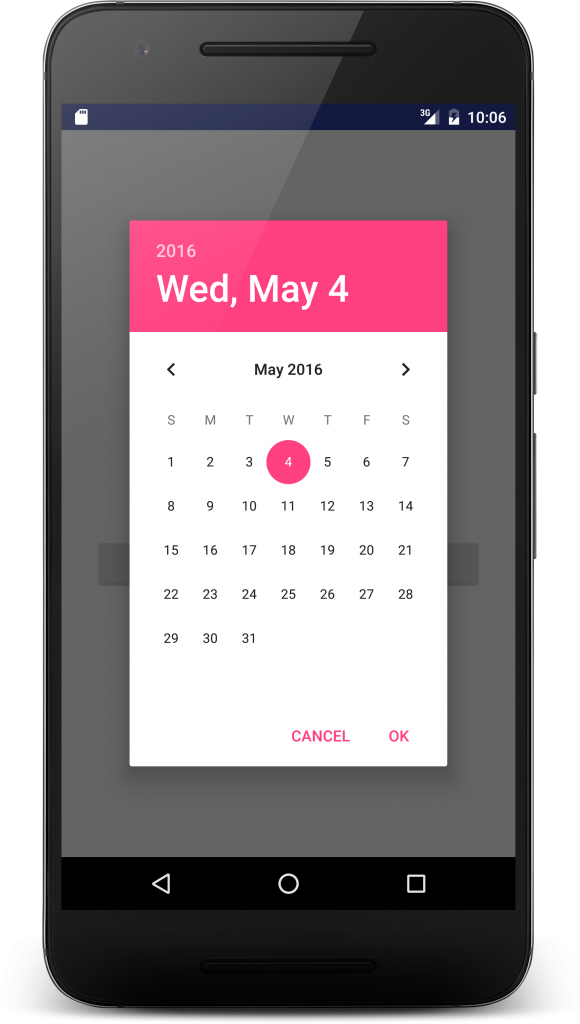 Android Datepicker Timepickerをdialogfragment で実装する