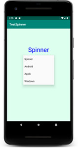 [Android] プルダウンで項目選択できるSpinnerをアプリに設定する