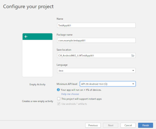 [Android] 簡単なHello worldアプリをAndroid Studioで作成