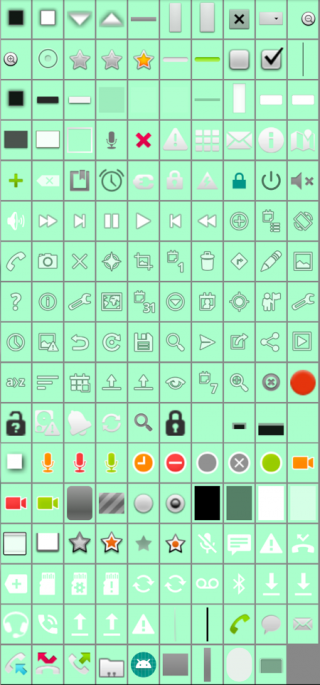 [Android] 標準アイコンをGridViewで表示