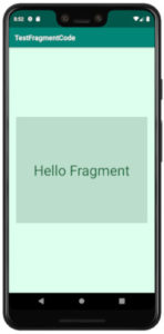 [Android] Fragment コードで記述する