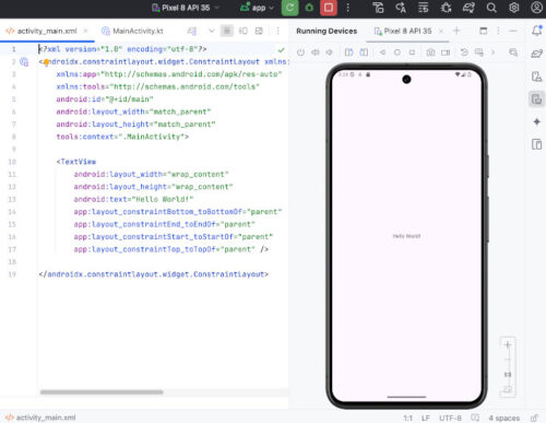 [Android & Kotlin] Hello worldアプリをAndroid Studioで作成