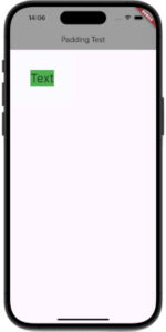 [Flutter] Padding と EdgeInsets で余白の設定