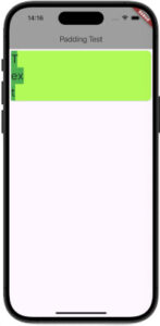 [Flutter] Padding と EdgeInsets で余白の設定